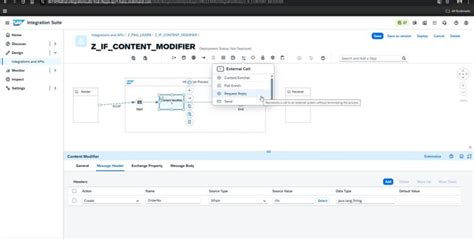 Sap Tech Sap Cpi Content Modifier Message Header