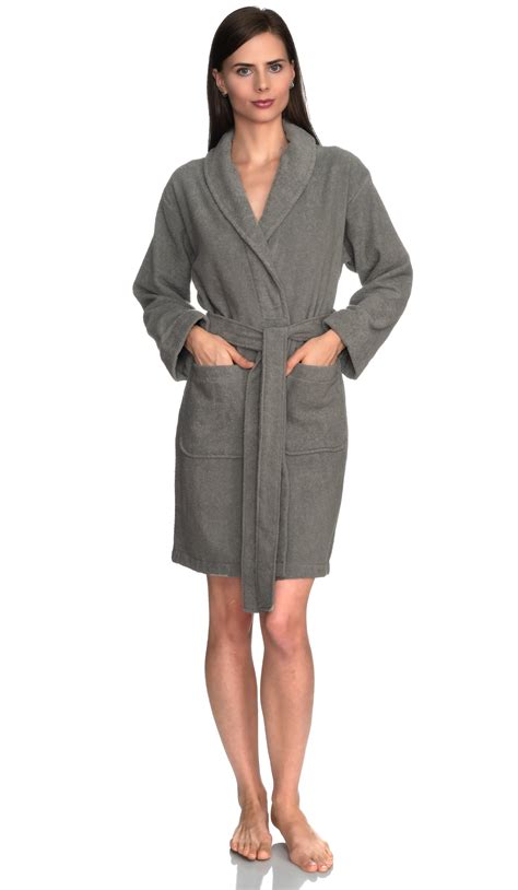 Towelselections Womens Robe Turkish Cotton Short Terry Bathrobe X