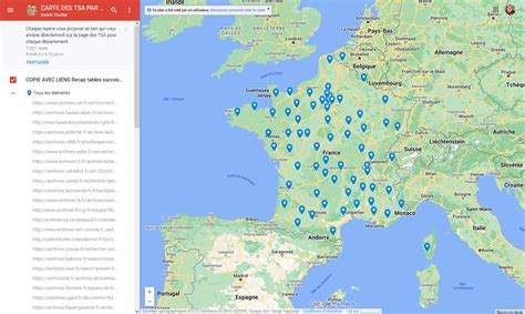 Une Carte Interactive Des Tables De Successions Et Absences Par