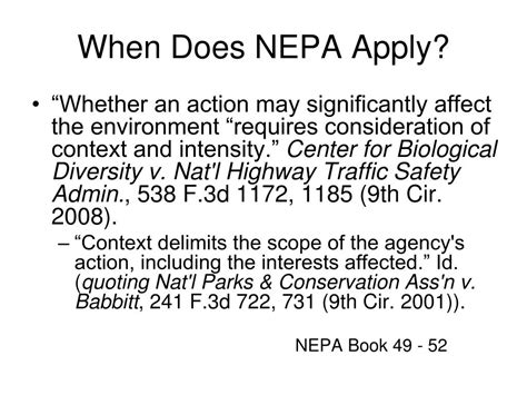 Ppt Nepa Applicability Environmental Assessments January 5 2011
