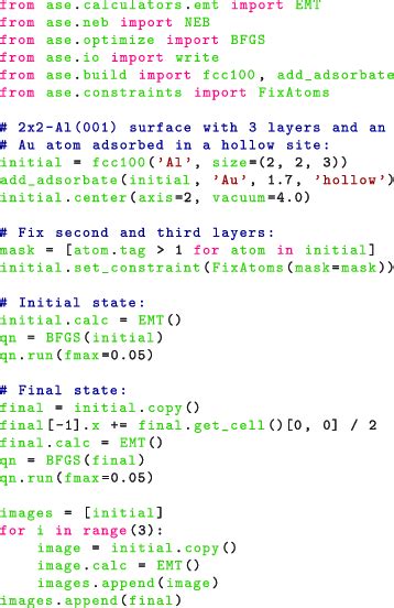 The Atomic Simulation Environment—a Python Library For Working With