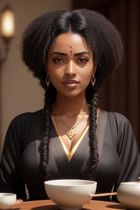 Busty Eritrean Woman Early 20s Curly Hair Darkdaddy13