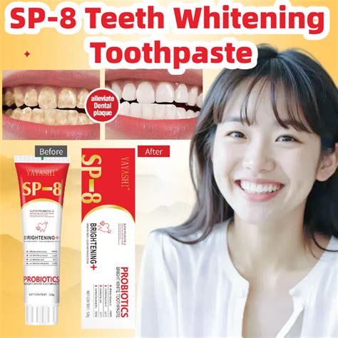 Sg Stock Teeth Whitening Toothpaste 120g Sp 8 Probiotic Toothpaste