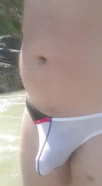 White Wet G String Beach Gay Big Cock Big Cock Porn Feat