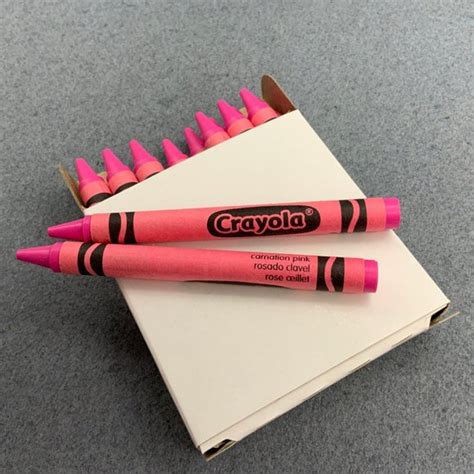 Crayola Office Crayola Crayons Lot Of 6 Standard Size Carnation