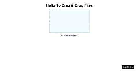 React Drag Drop Files Forked Codesandbox