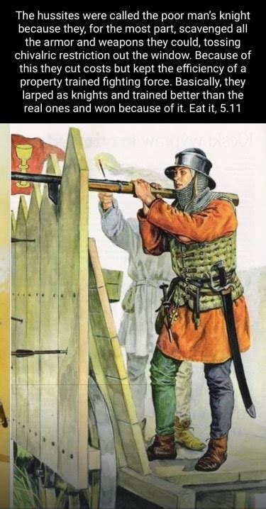 The Hussites Were Called The Poor Mans Knight Because They For The