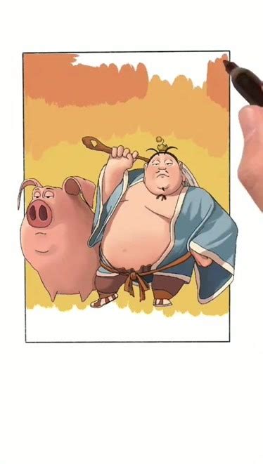 太乙真人骑猪高清壁纸 千图网