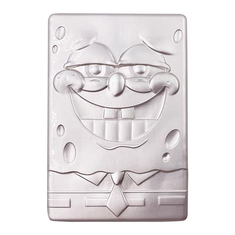 Spongebob Squarepants Silver Plated Ingot Free Shipping