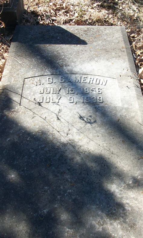 Nathaniel Dupre “nat” Cameron 1856 1939 Mémorial Find A Grave