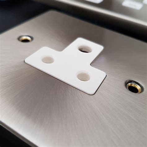 Satin Brushed Chrome 20a Dp Sinkbath Switch White Trim Se Home