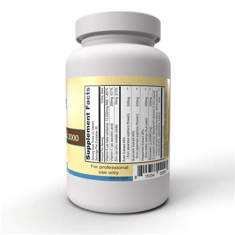 Mega Flavonoid 2000 Supplements Bioflavonoid Tablets Priority One