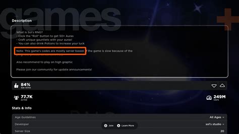 Roblox Sols Rng Codes Are Not Currently Available Gamesradar