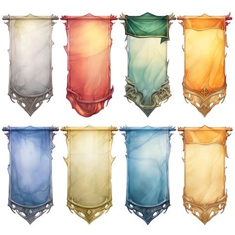 Premium Ai Image Parchment Banner Medieval Watercolor Fantasy