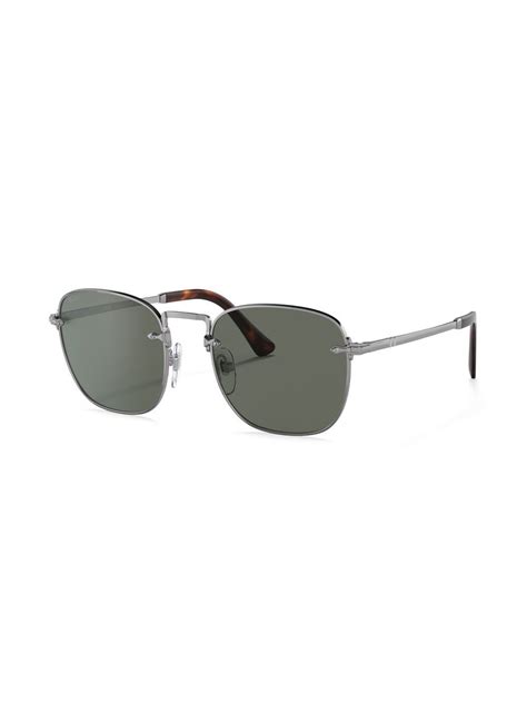 Persol Square Frame Tinted Sunglasses In Silber Modesens