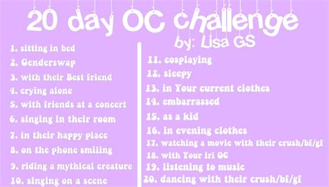 20 Day Oc Challenge