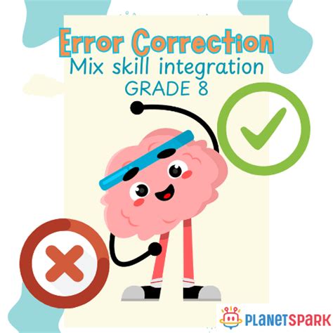 Class 8 English Grammar Worksheet On Error Fixing Planetspark