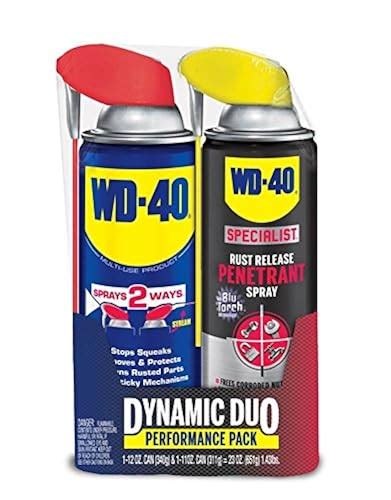 Wd 40 Dynamic Duo Spray Lubricant 12 Oz And Wd 40 Specialist Rust
