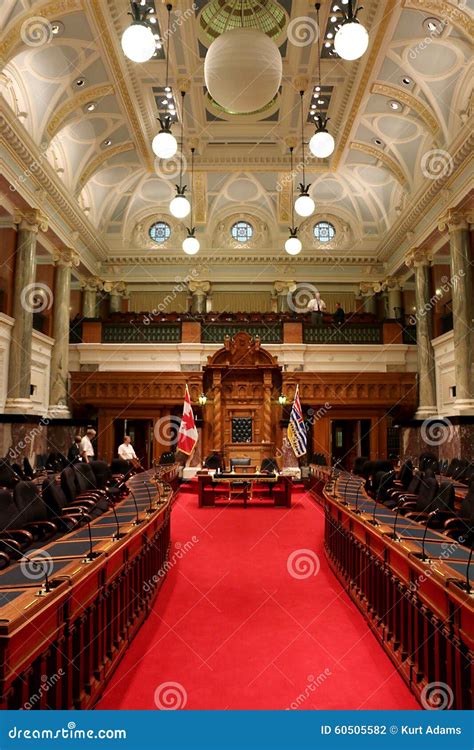 Victoria Bc Parliament Legislative Assembly Chamber Editorial Photography Image Of British