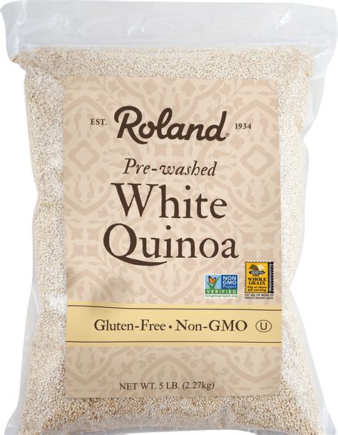 Roland Foods White Quinoa 5 Lb Pre Washed Specialty Imported Food