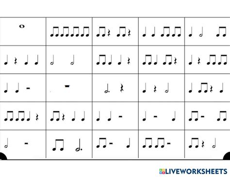 Counting Intermediate Rhythms Live Worksheets Counting Intermediate Rhythms Live Worksheets