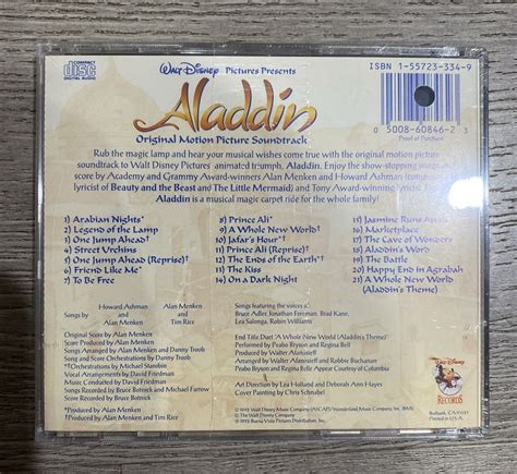Aladdin [original Motion Picture Soundtrack] [blister] By Alan Menken