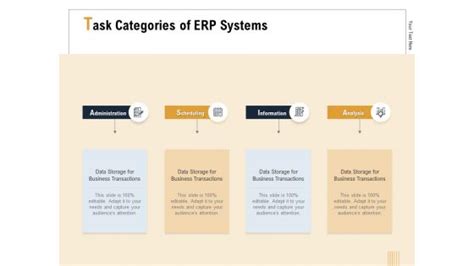 Business Activity Flows Optimization Task Categories Of ERP Systems Ppt PowerPoint Presentation ...
