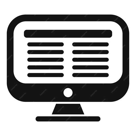 Premium Vector Computer Showing Website Code Programming Icon