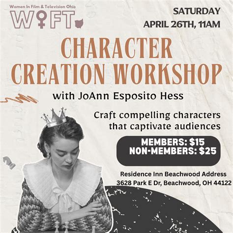 Character Creation Workshop Women In Film And Television Ohio At