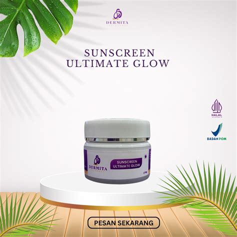 Jual Dermita Sunscreen Ultimate Glow Shopee Indonesia
