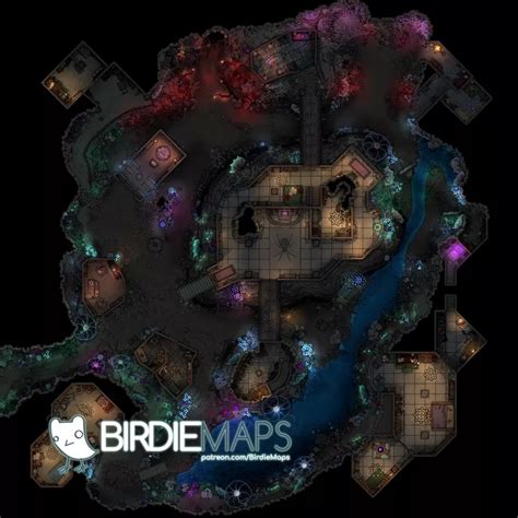 [free] Underdark Cave Keep [50x50] R Battlemaps