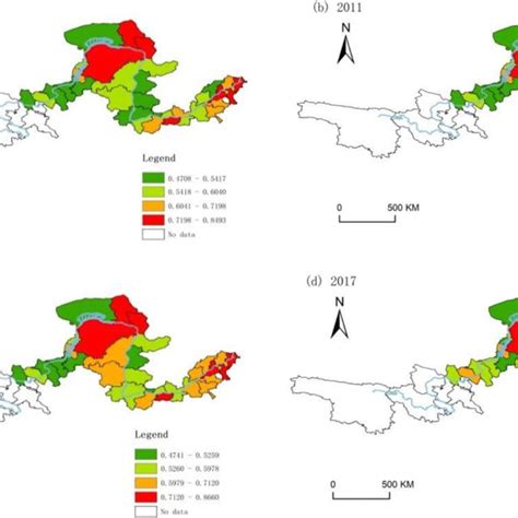 The Spatiotemporal Evolution Of The Coupling Coordination Development Download Scientific