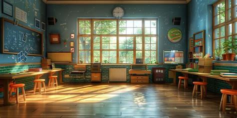 Premium Photo Math Classroom With Interactive Learning Stations And