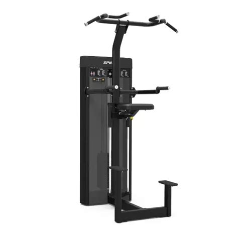 Assisted Pull Up Machine And Dip Station With Kneel Platform By Spirit Fitness