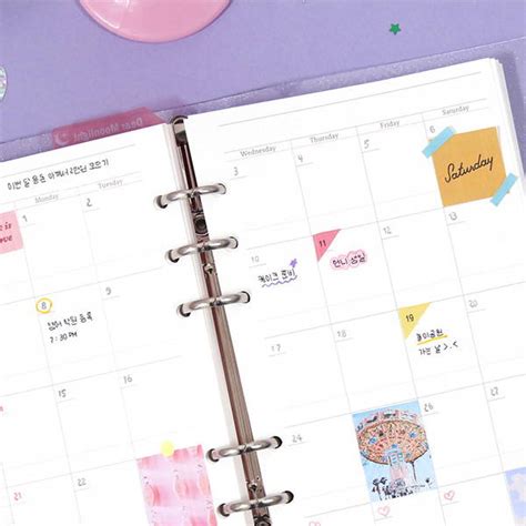 Twinkle Moonlight A6 6 Ring Dateless Weekly Diary Planner