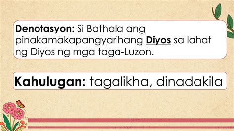 Denotasyon At Konotasyon At Mga Halimbawa Pptx
