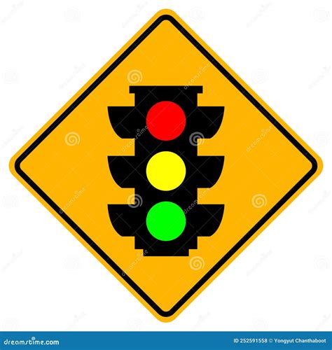 Traffic Control Signvector Illustration Isolate On White Background