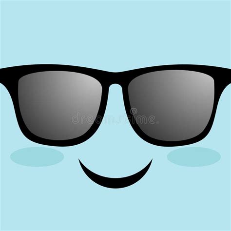 Happy Face With Sunglasses Stock Vector Illustration Of Icon 86498447