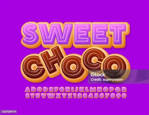 맛있는 도넛 알파벳 편지와 숫자벡터 크리에이티브 사인 스위트 초코 귀여운에 대한 스톡 벡터 아트 및 기타 이미지 귀여운 그래픽 프린트 달콤한 음식 Istock