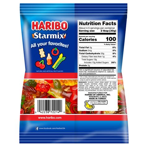 Haribo Starmix Gummi Candy 5 Oz Bag Bestcandyshop