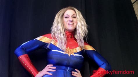 Captain Marvel Trilogy Geeky Femdom Clips4sale