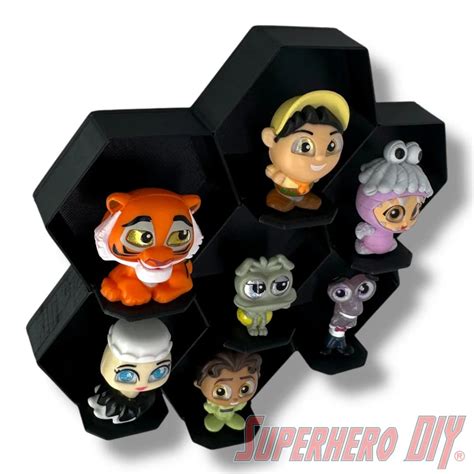 Honeycomb Wall Display For Disney Doorables Fits Up To 24 Doorables