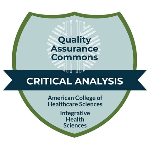 Critical Analysis Achs Credly