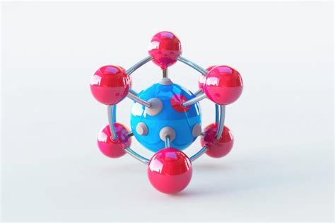 Premium Photo Small Atom Structure Isolated On White Background