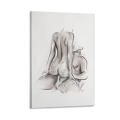 Gerrit Room Aesthetics Poster Erotic Line Art Abstract Couple Love