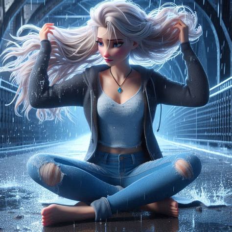 Elsa Running Her Fingers Through Her Hair By Memesrus1234 On Deviantart
