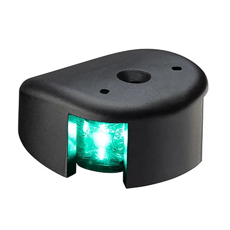 Aqua Signal Series 28 Starboard Led Deck Mount Light Black Housing