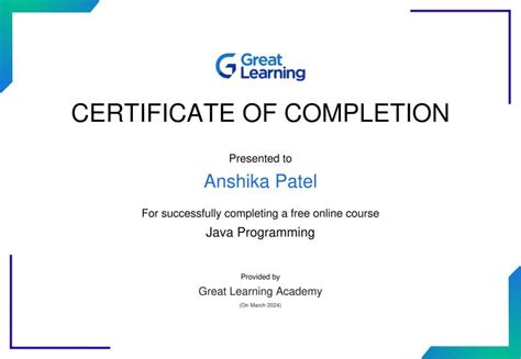Anshika Patel On Linkedin Recently Completed An Intensive Java Programming Course Honing My