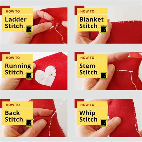 Hand Sewing Stitches