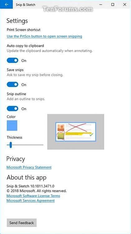 Backup And Restore Snip Sketch App Settings In Windows 10 Tutorials